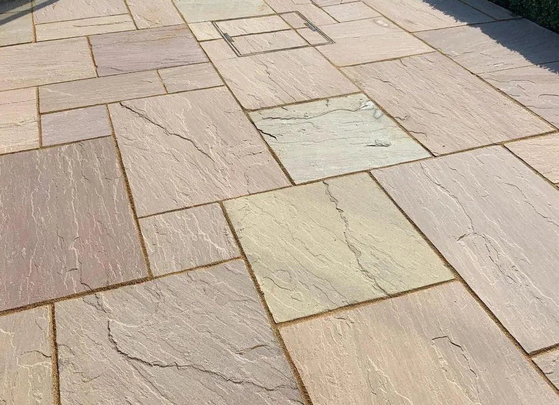 Raj Green Indian Sandstone Price Per m2 in the UK | Paving Slabs UK