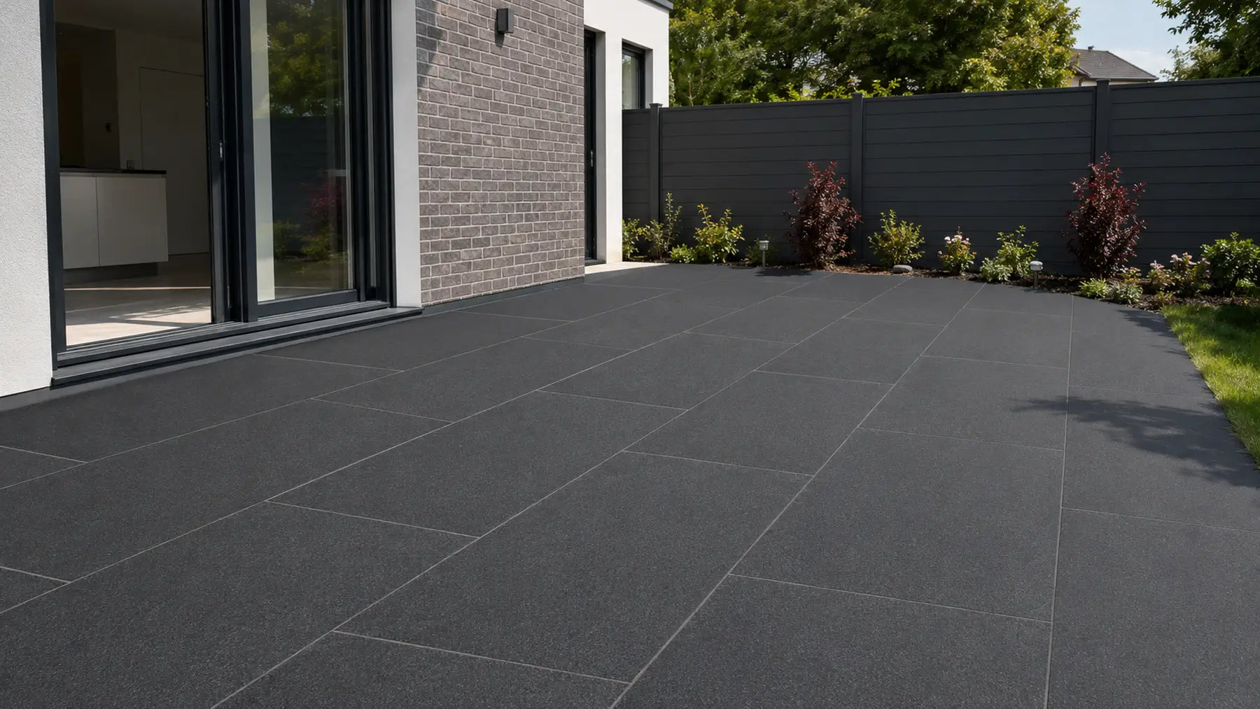 Black Granite Paving Guide for UK Gardens and Patios | Paving Slabs UK