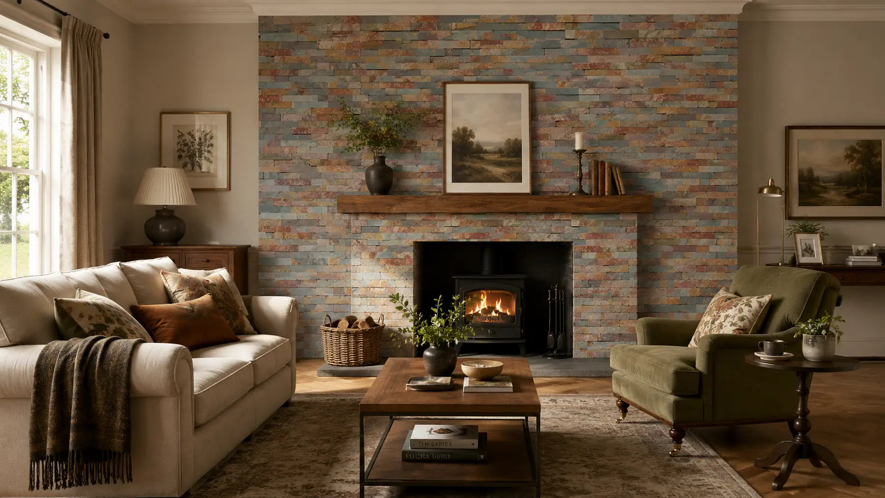 Multicolour Slate Split Face Tiles | Origin & History | Paving Slabs UK