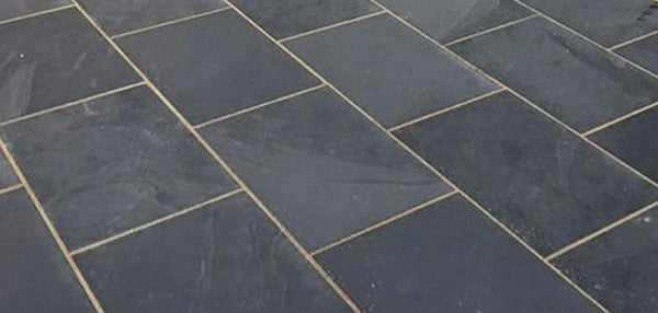 Black Slate Paving, Midnight Slate Slabs - Brazilian grey slate