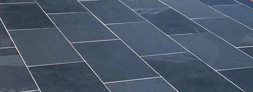 Brazilian Black Slate Paving in black color | Paving Slabs UK