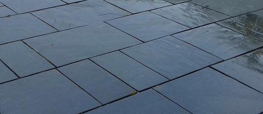 Chinese Slate Paving Slabs - riven face