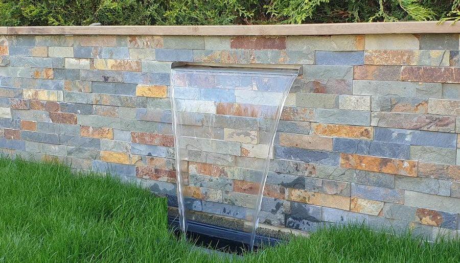 Multicolour Split Face Tiles - Z cladding