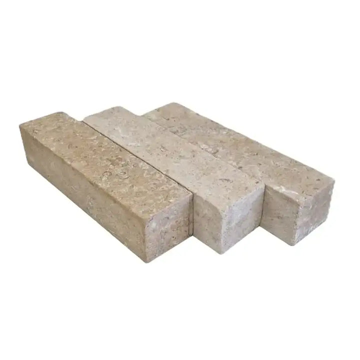 Sinai Pearl Limestone Honed & Tumbled Pavers 200x50x40 | Paving Slabs UK