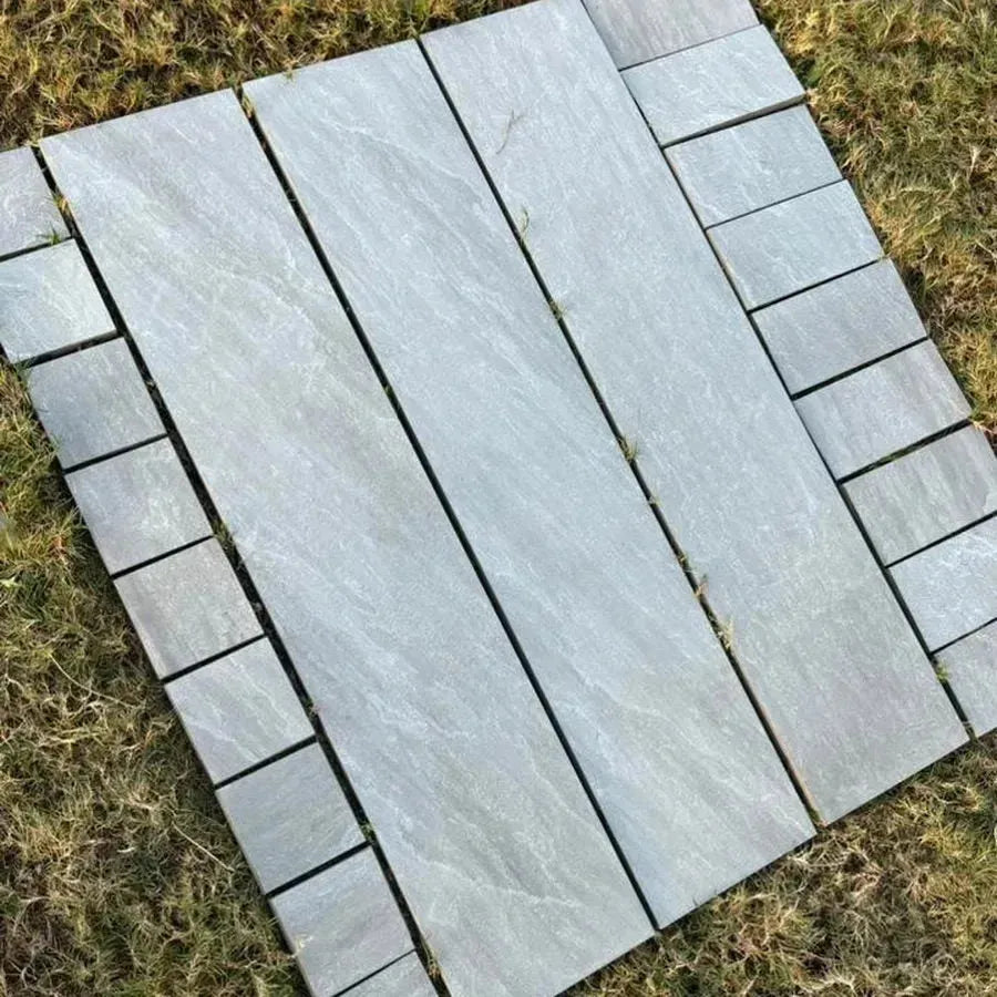 Kandla Grey Porcelain Paving Edging Planks 900 x 200 | Paving Slabs UK