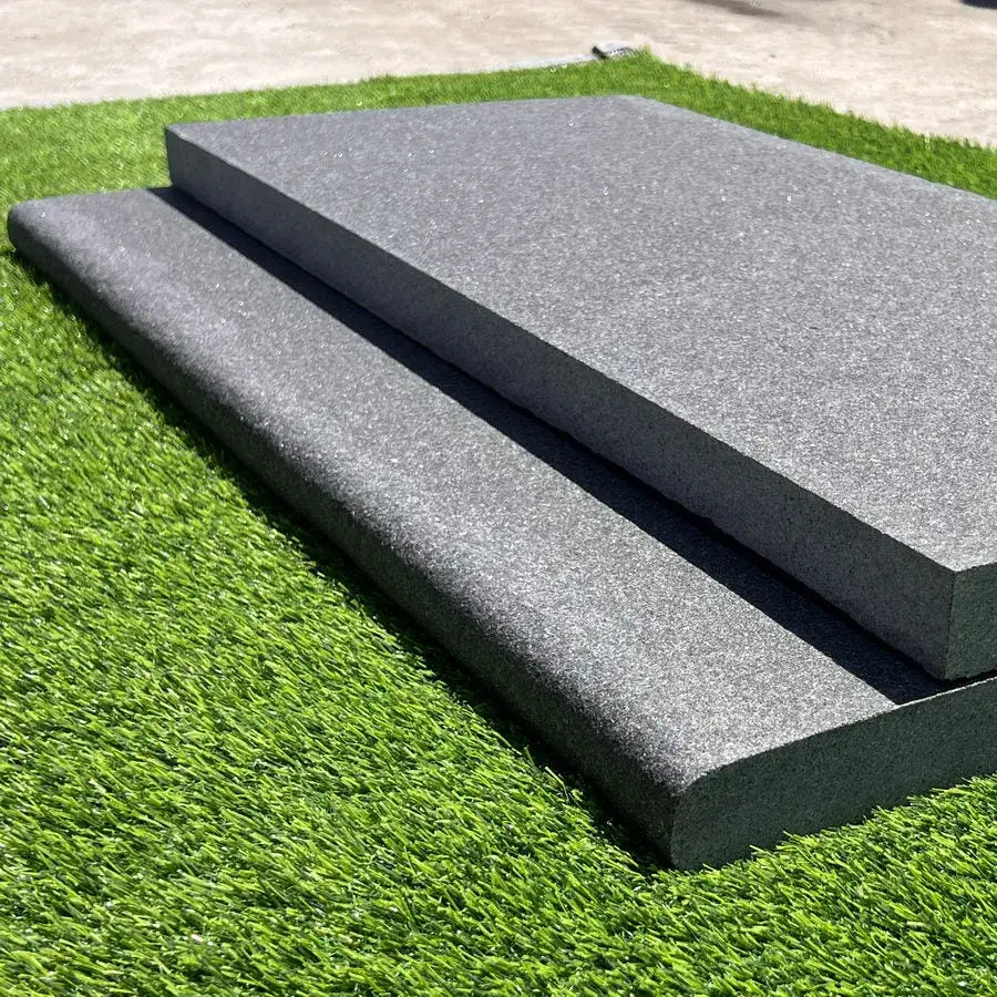 Absolute Black Granite Bullnose Steps 900x400x40 | Paving Slabs UK