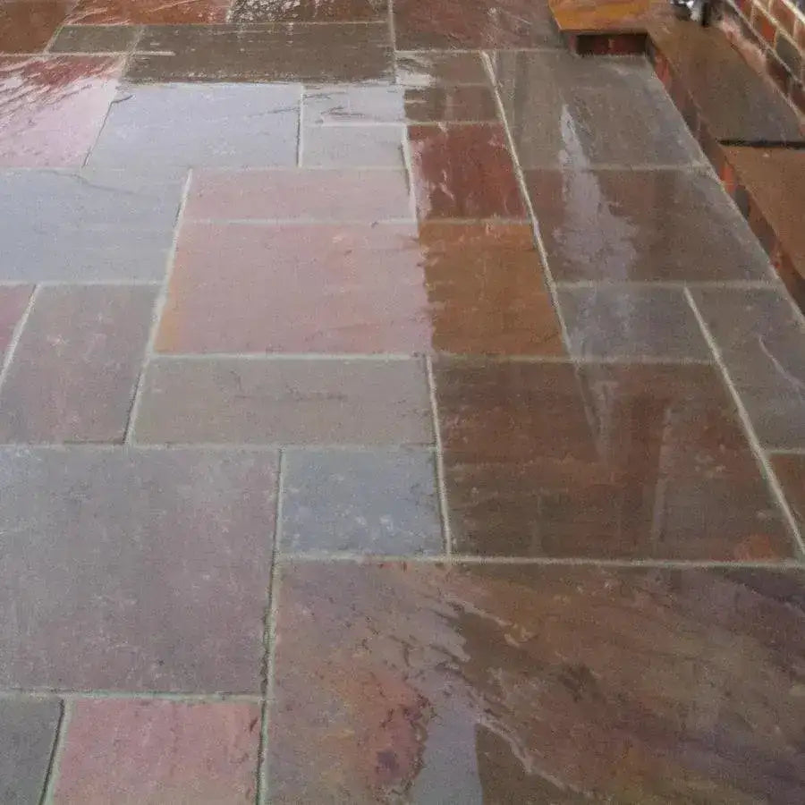 Autumn Brown Indian Sandstone Paving 900 x 600 | Paving Slabs UK