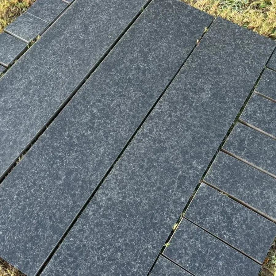 Black Basalt Porcelain Edging Planks 900 x 200