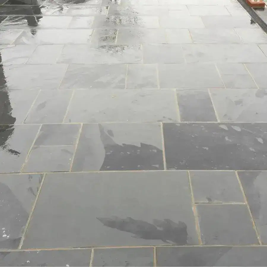 Brazilian Black Slate Paving Slabs Tiles 600 x 300 x 15
