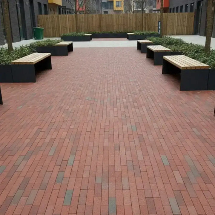 Clay Pavers Burnt Red Brick 200x48x58 | Paving Slabs UK