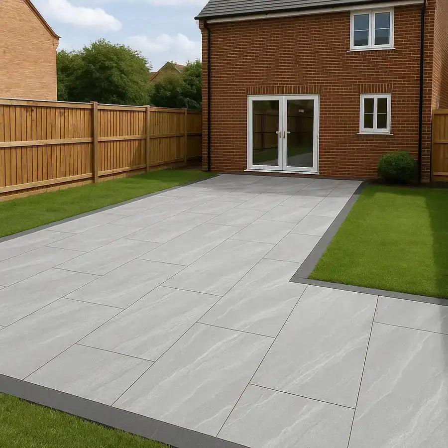 Crossover Grey Porcelain Outdoor Tiles 900 x 600