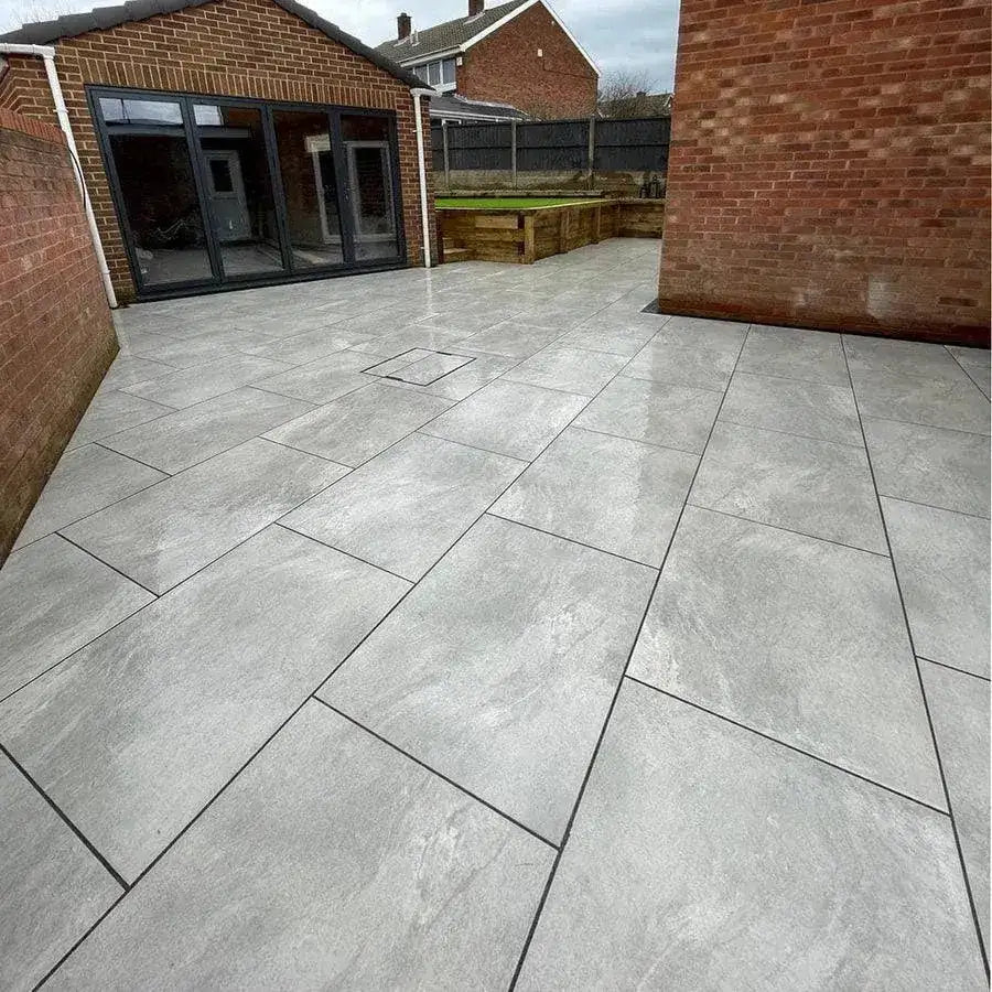 Earthcore Esprit Grey Porcelain Paving Slabs 900 x 600