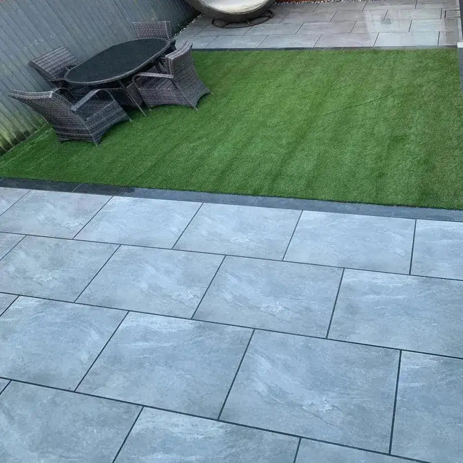 Earthcore Esprit Grey Porcelain Paving Slabs 900 x 600