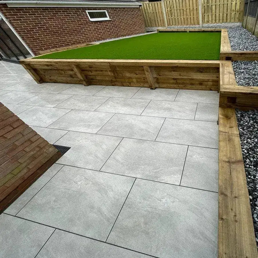 Earthcore Esprit Grey Porcelain Paving Slabs 900 x 600