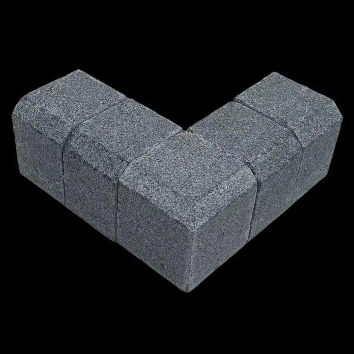 Granite Block Kerbs Mid Grey Edgings 125x125x100 | Paving Slabs UK