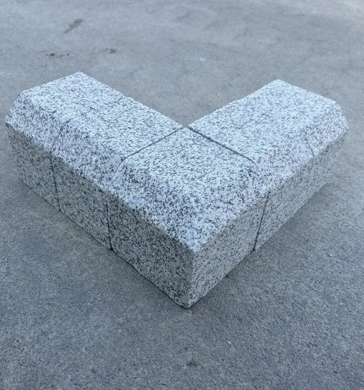Granite Block Kerbs, Silver Granite Edgings 125x125x100 | Paving Slabs UK