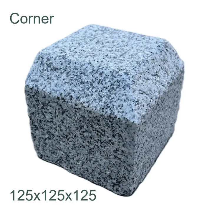 Granite Block Kerbs, Silver Granite Edgings 125x125x100 | Paving Slabs UK