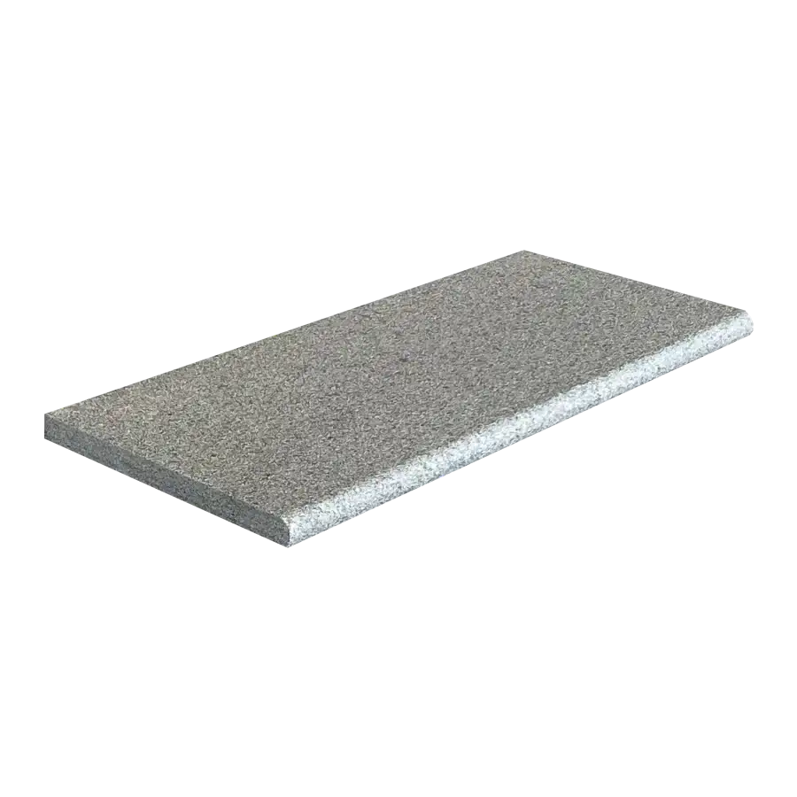 Bullnose Steps Mid Grey Granite G654 900x400x40 | Paving Slabs UK