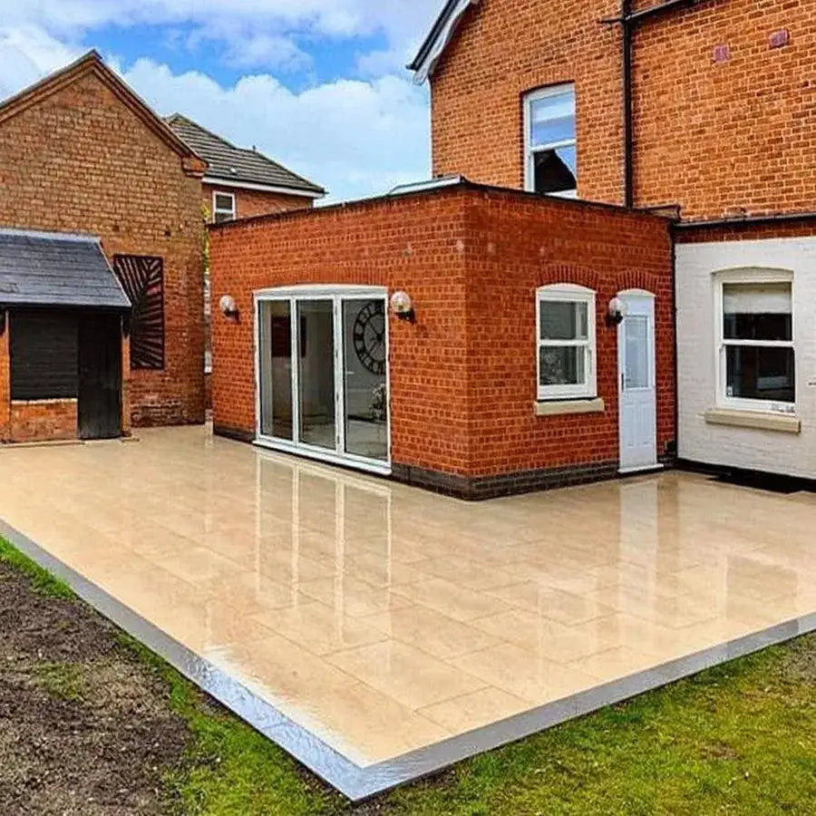 Hammerstone Beige Porcelain Paving Slabs 900 x 600