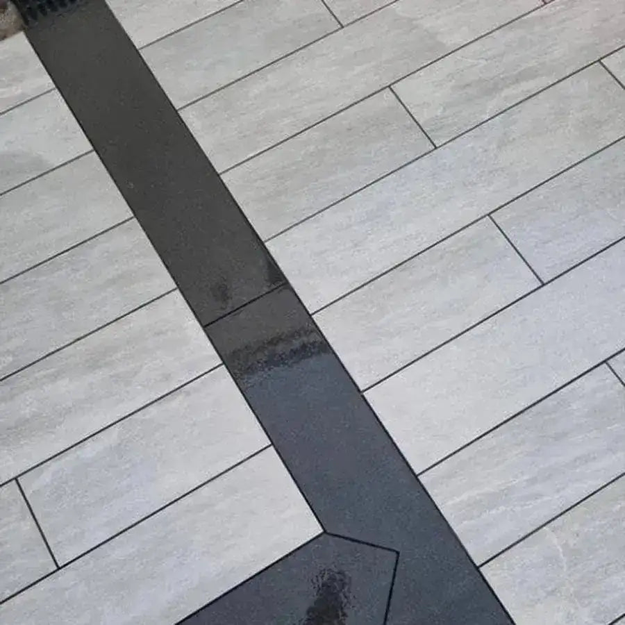 Kandla Grey Porcelain Paving Edging Planks 900 x 200 | Paving Slabs UK