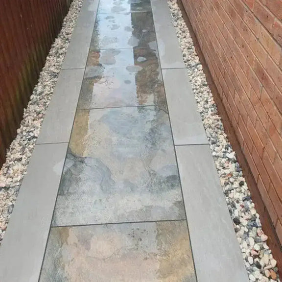 Kandla Grey Porcelain Paving Slabs 900 x 600