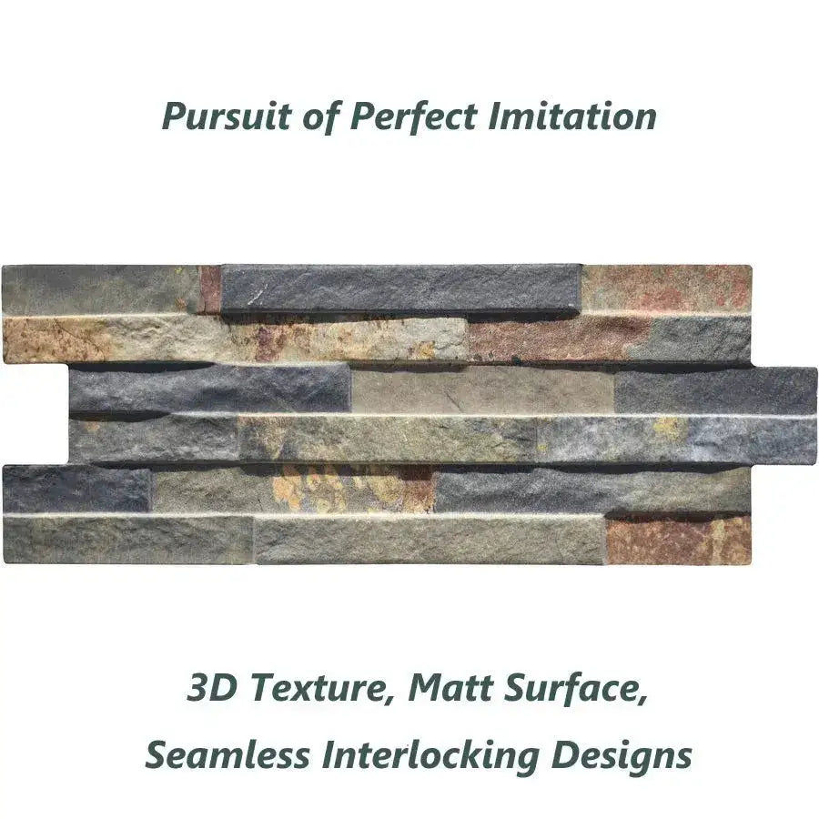 Natura Terra Porcelain Split Face Wall Tiles