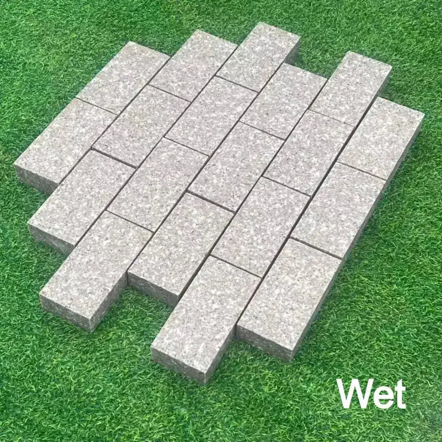 Sawn Granite Setts Rose Pink Flamed 200x100x50 From £53.29/m2 - Paving ...