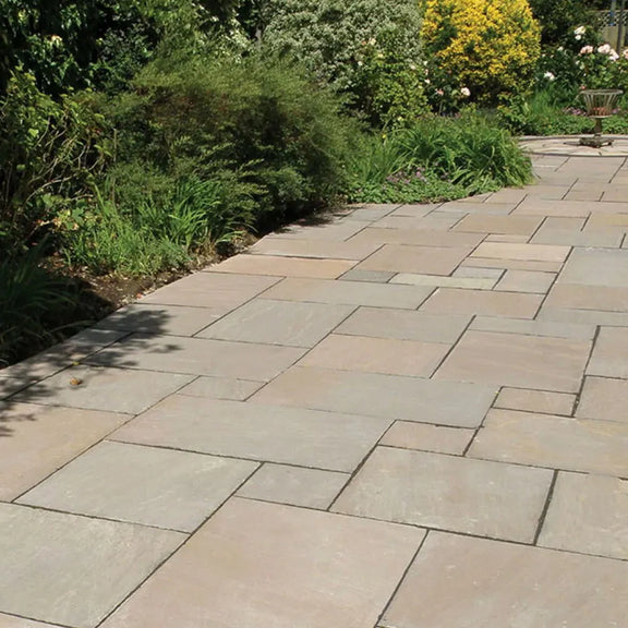Autumn Blend Indian Sandstone Paving 3 Sizes 22mm