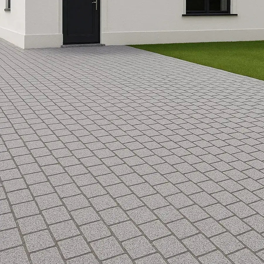 Sawn Granite Setts Silver Grey Edging Stones 100x100x50mm | Paving Slabs UK