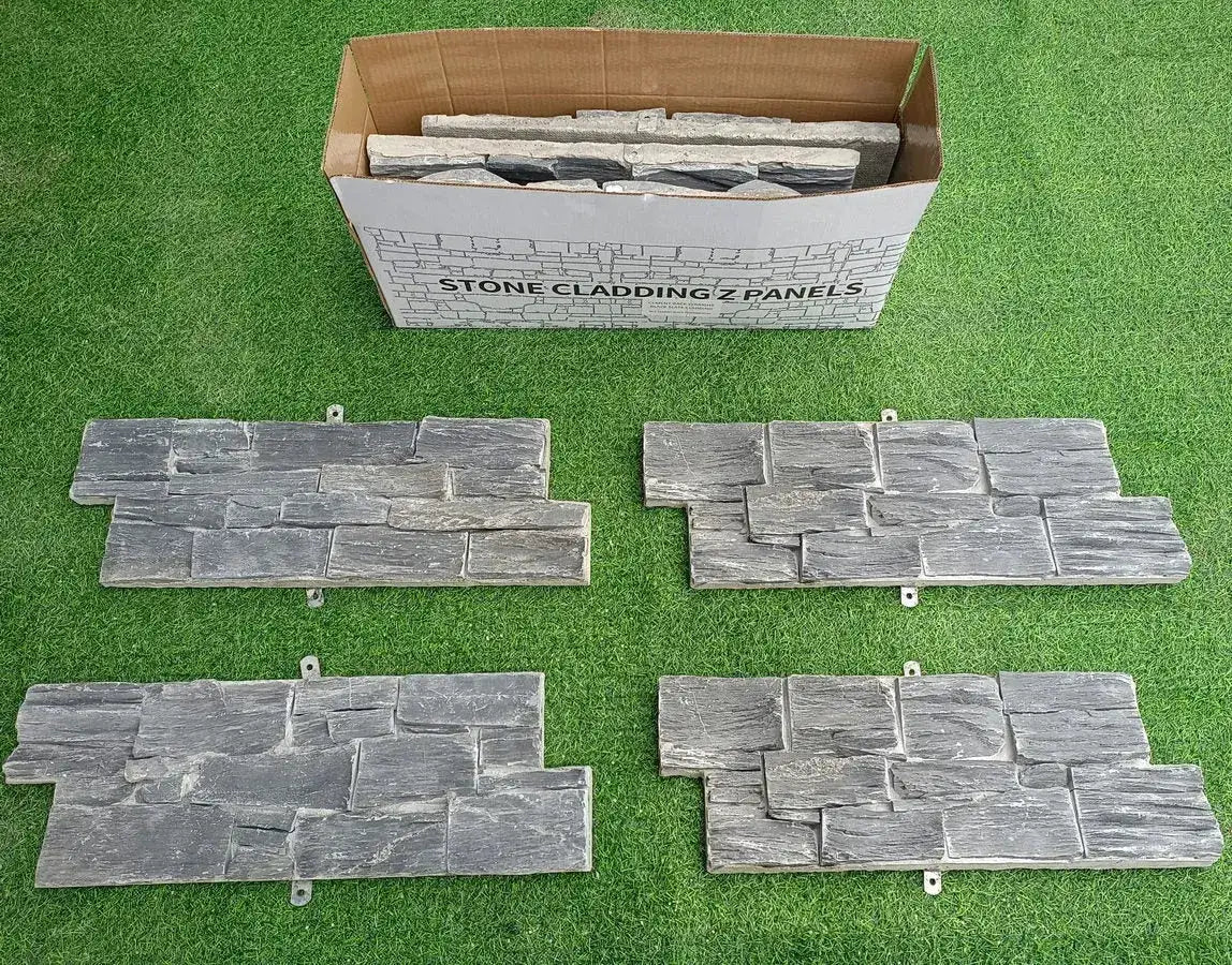 Black Slate Cladding Dark Grey Z Tiles Clad Panels