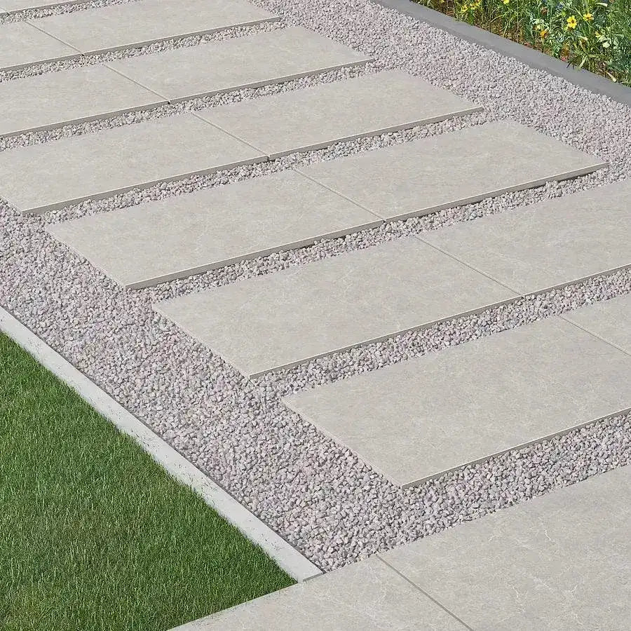 Station Grey Porcelain Paving Slabs 900 x 600