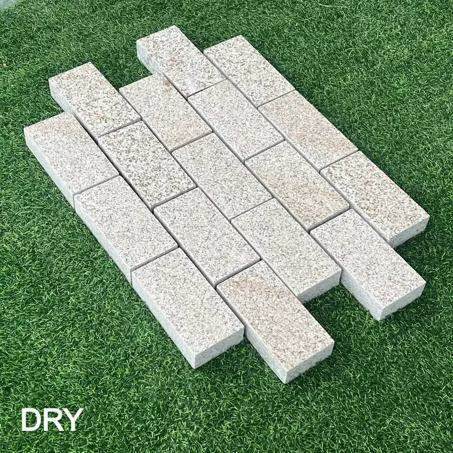 Sawn Granite Setts Yellow Gold Edging Stone 200 x 100 x 50