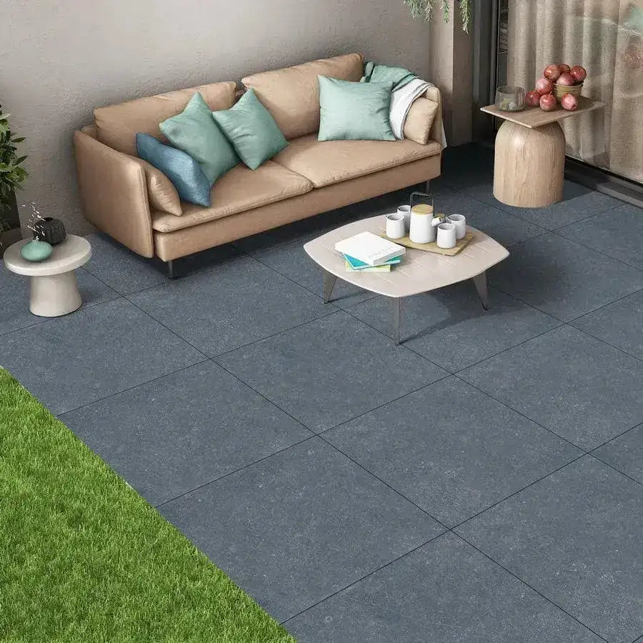 Dark Grey Porcelain Paving Belgium Stone 900 x 600 | Paving Slabs UK