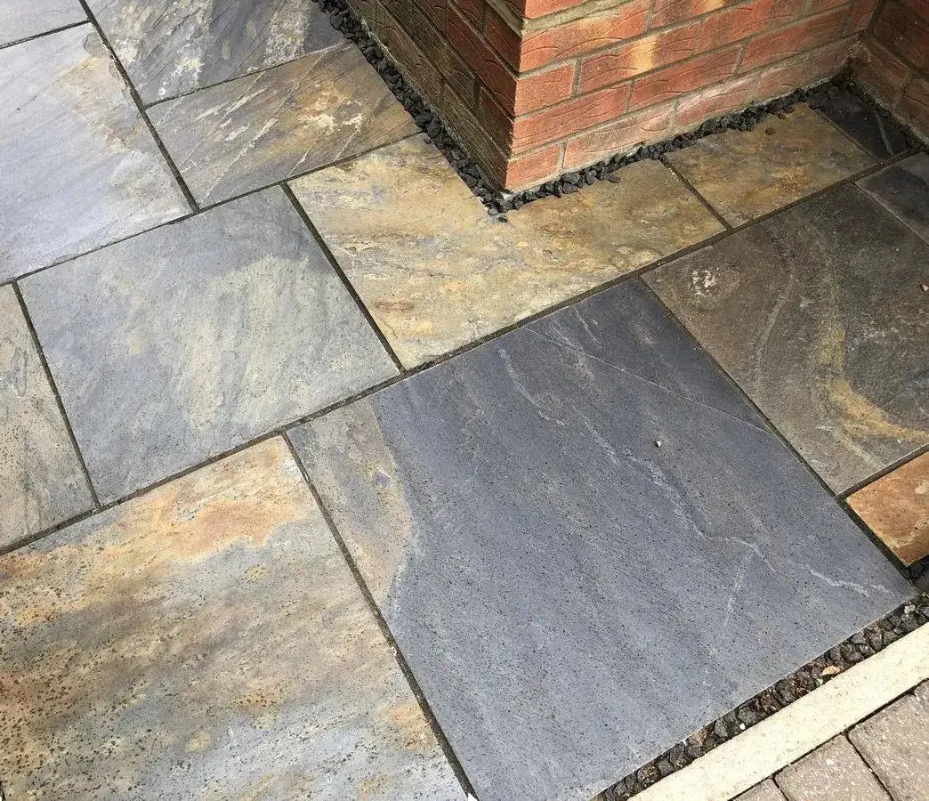 Multicolor Copper Slate Paving Slabs 900 x 600 | Paving Slabs UK