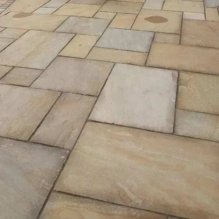 Rippon Buff Indian Sandstone Paving 900 x 600