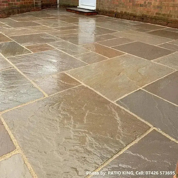 Raj Blend Indian Sandstone Paving Patio 3 Sizes 22mm | Paving Slabs UK