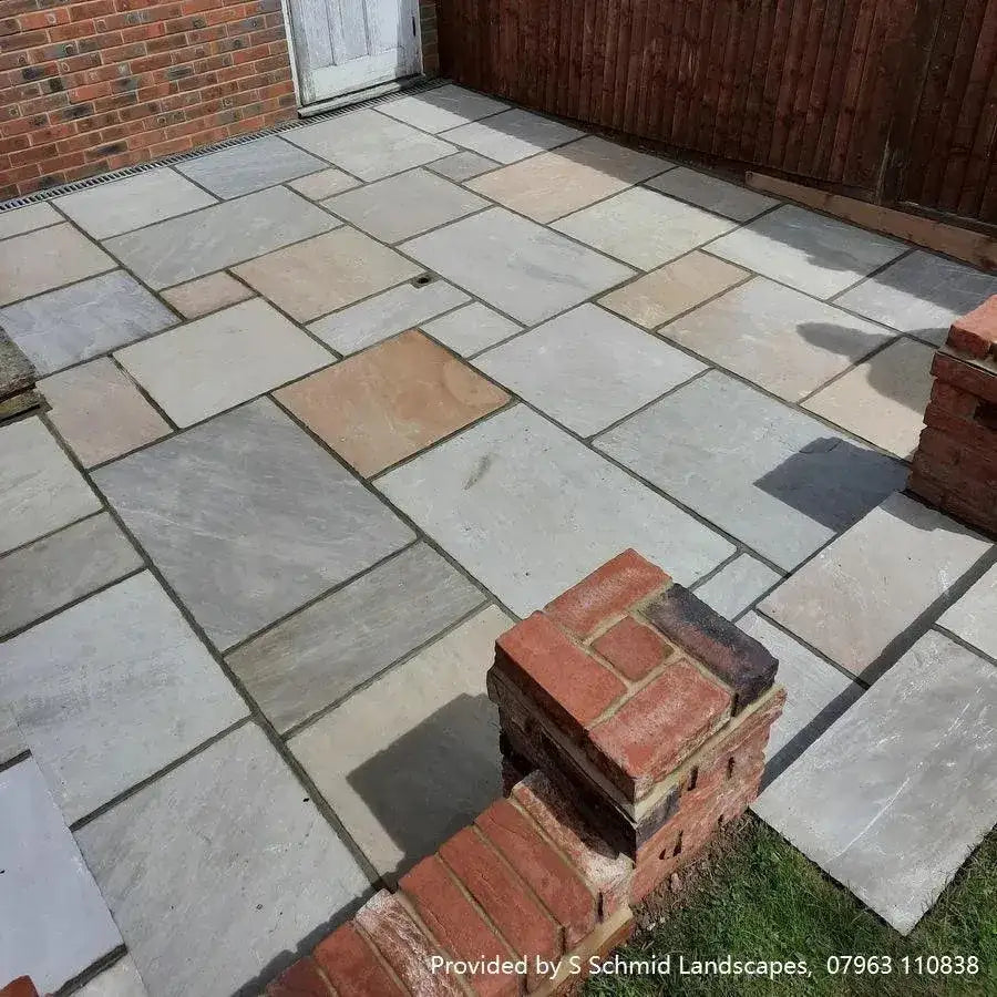 Raj Blend Sandstone Paving Patio 5 Sizes 22mm