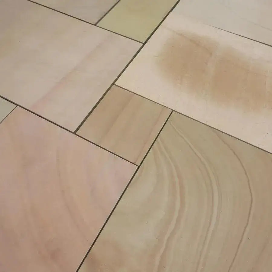 Rippon Buff Smooth Indian Sandstone Patio Packs | Paving Slabs UK
