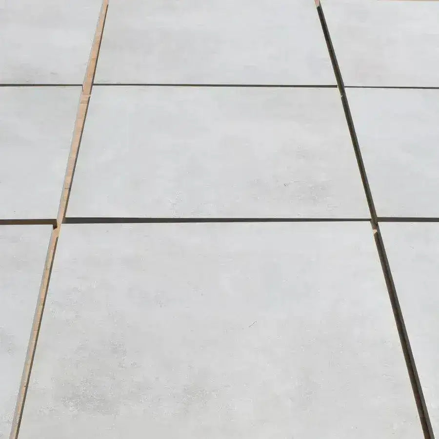 Ash Porcelain Paving Slabs Cement Effect 600 x 600