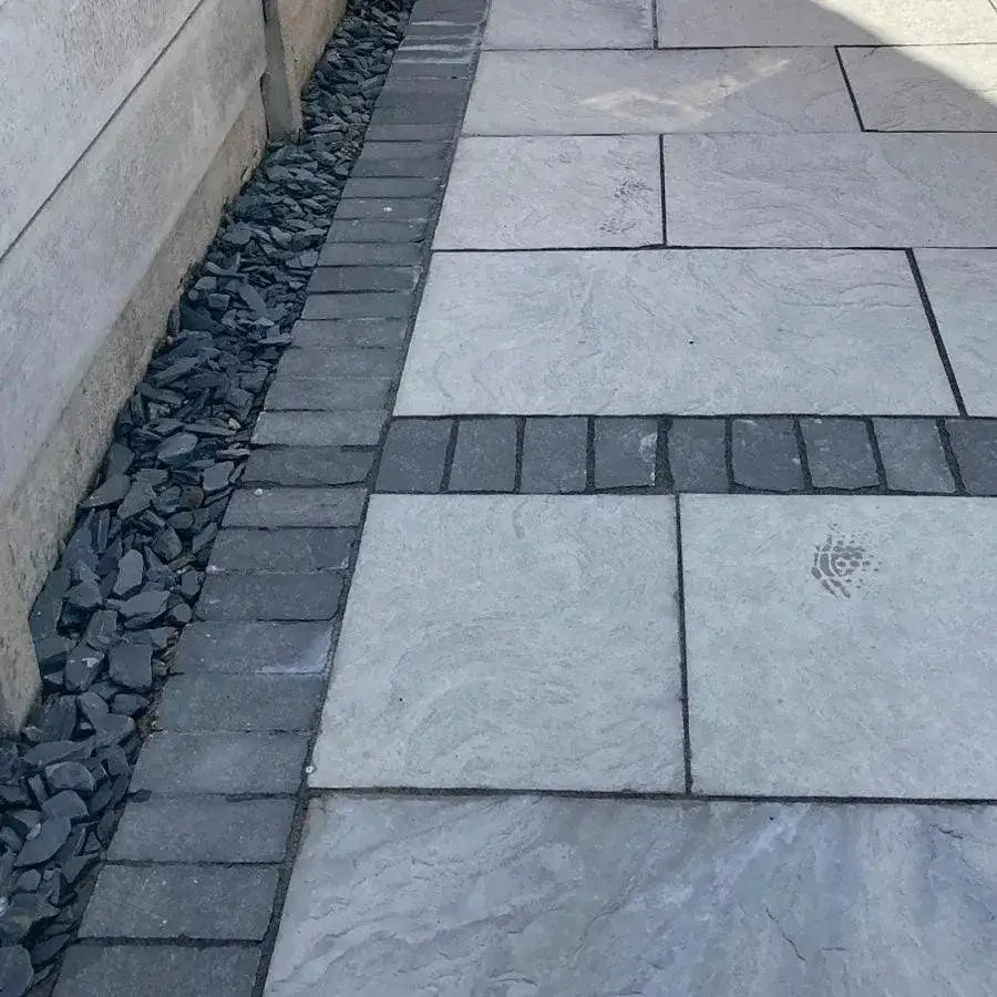 Black Limestone Cobble Setts 200 x 100 x 50