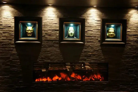 Black Slate Split Face Tiles Cladding 360 x 100