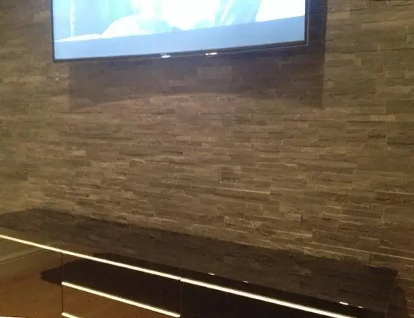 Black Slate Split Face Tiles Cladding 360 x 100