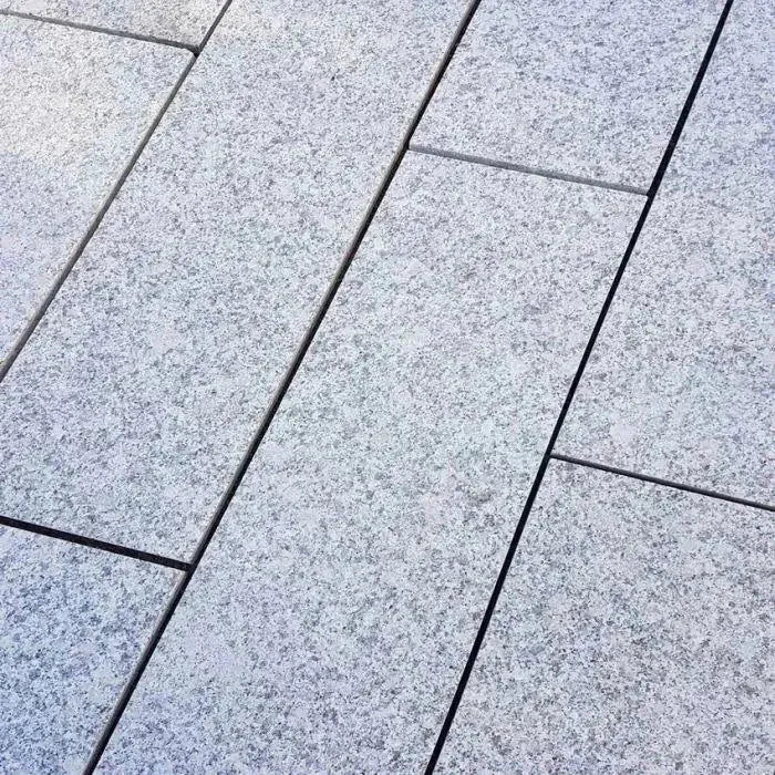Silver Grey Granite Paving Plank Linear 900x200x20 | Paving Slabs UK
