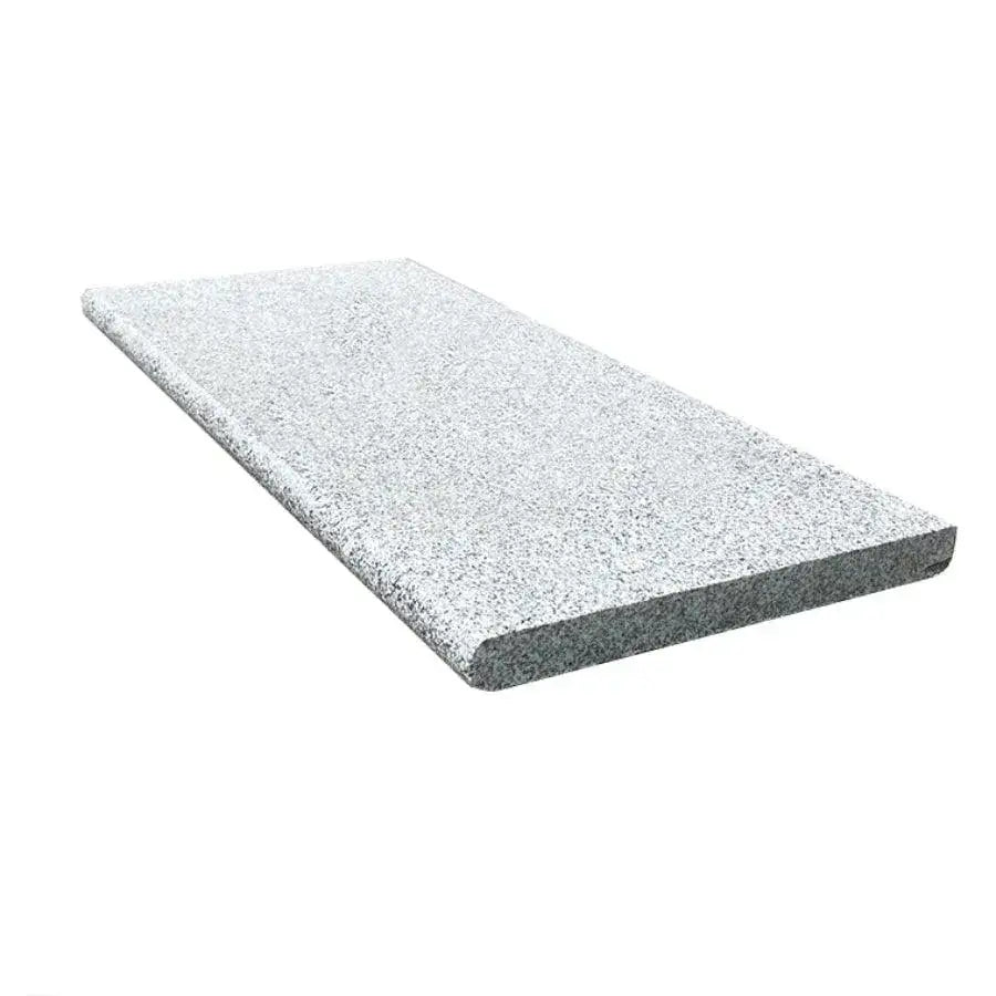 Bullnose Steps Silver Grey Granite 900x400x40 | Paving Slabs UK
