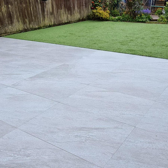 County Light Grey Porcelain Paving Slabs 900 x 600 | Paving Slabs UK