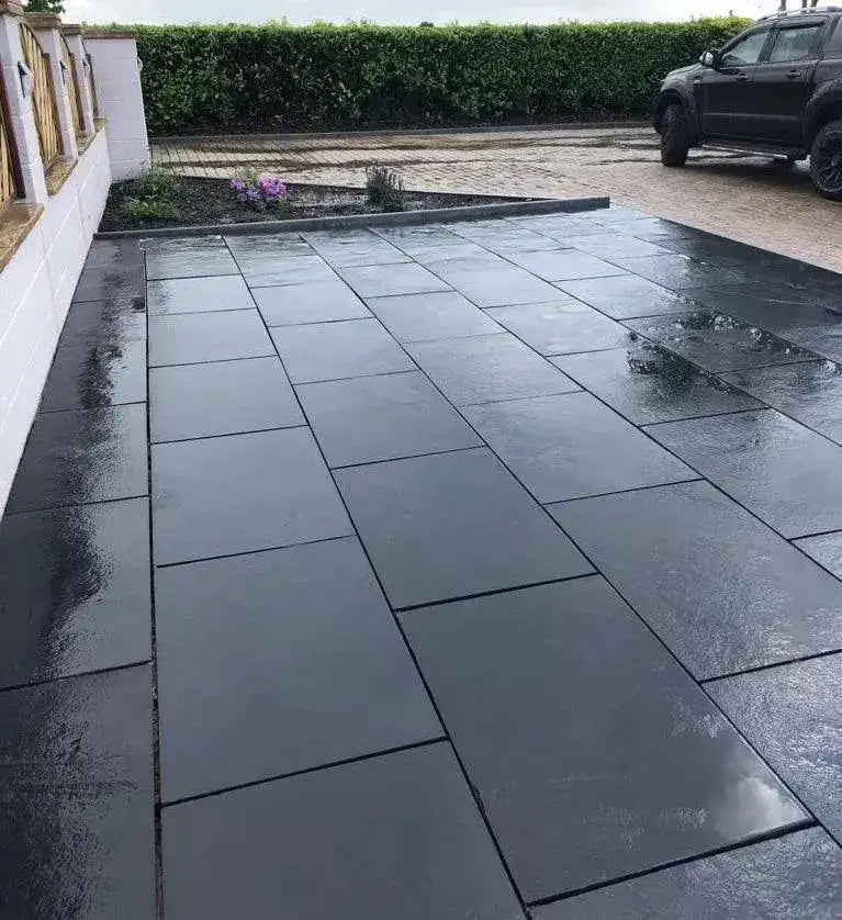 Black Limestone Linear Plank Slabs 900 x 200