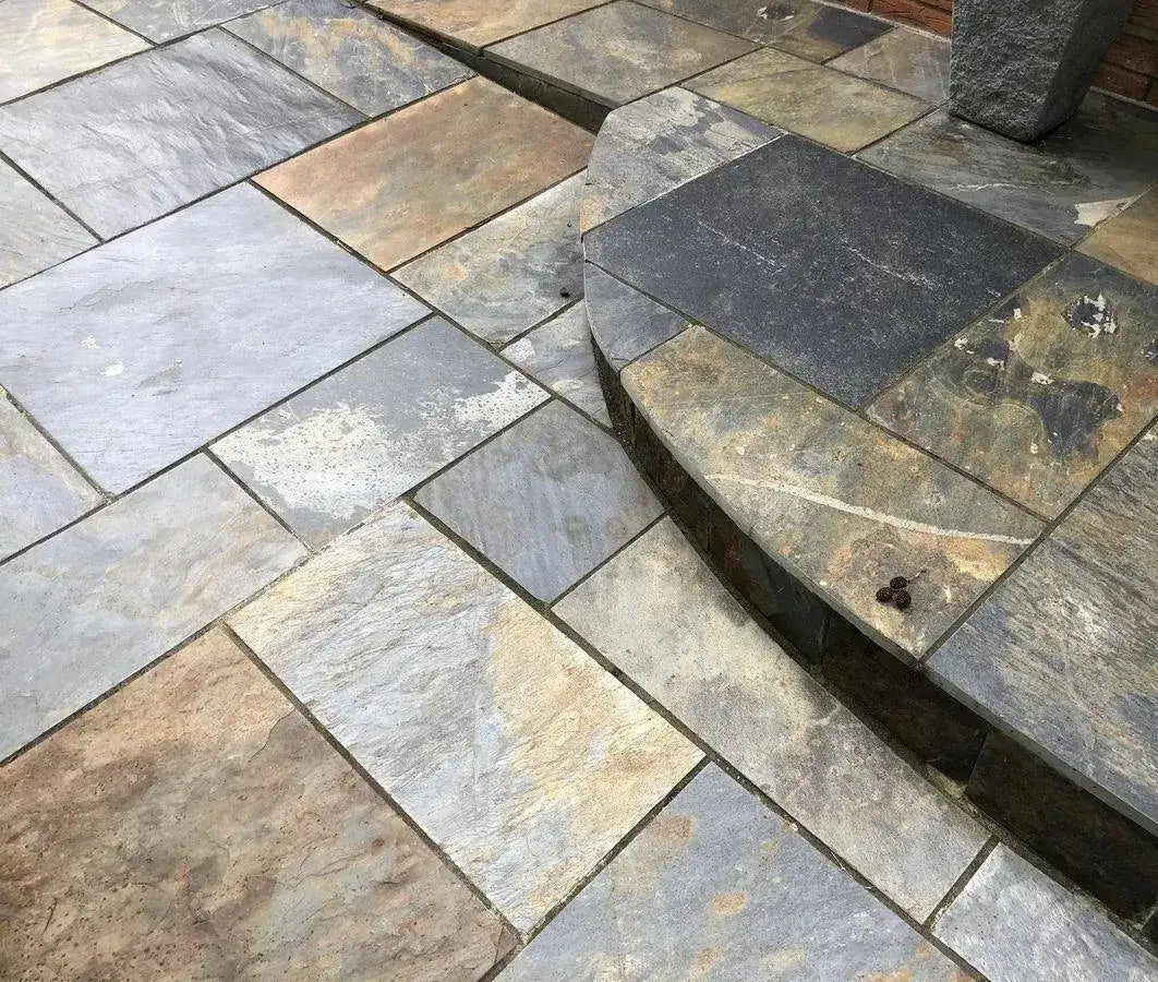 Multicolor Copper Slate Paving Slabs Patio Packs