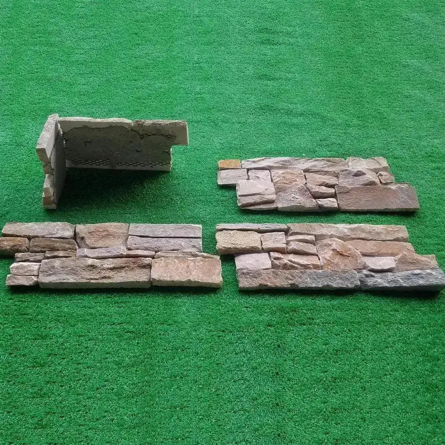 Oyster Quartz Exterior Stone Tier Cladding Panels 550 x 200 | Paving ...