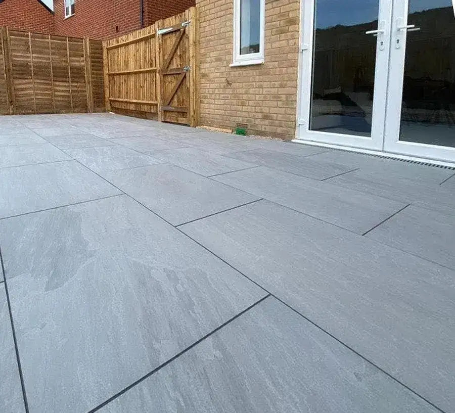 Kandla Grey Porcelain Paving Slabs 900 x 600