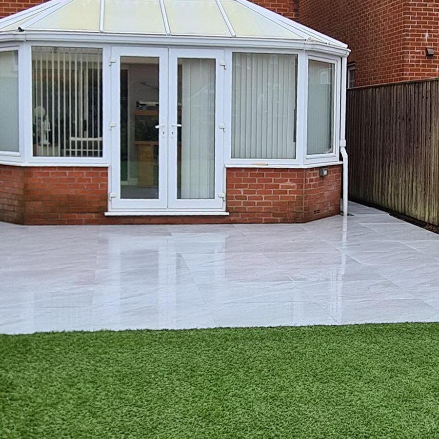 County Light Grey Porcelain Paving Slabs 900 x 600 | Paving Slabs UK